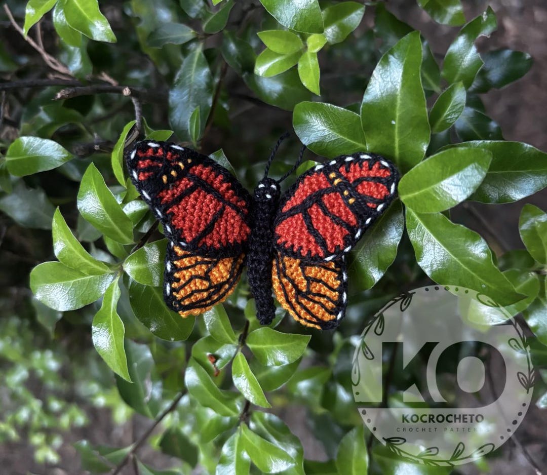 PATTERN Crochet Monarch Butterfly - Etsy