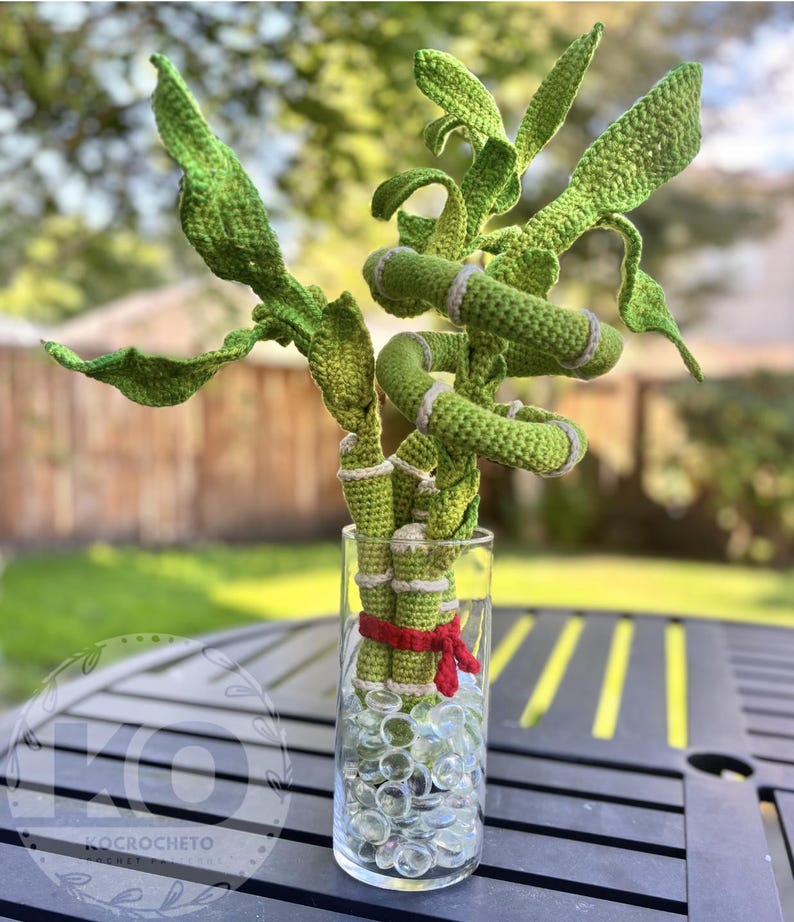 PATTERN Crochet Bamboo Plant - Etsy