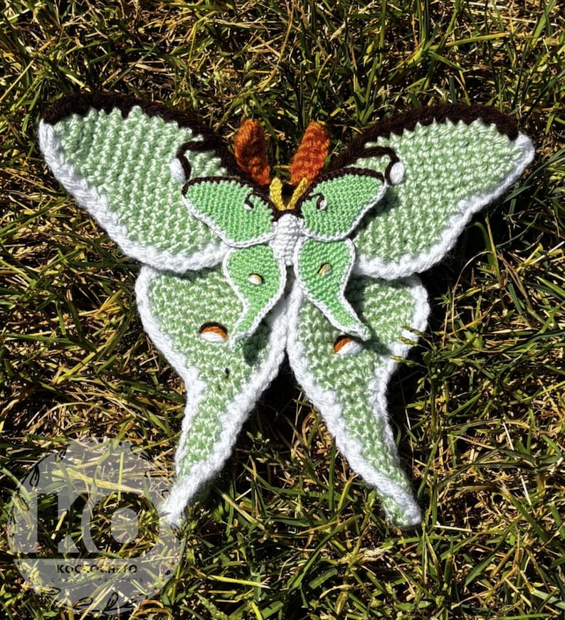 PATTERN Crochet Luna Moth - Etsy