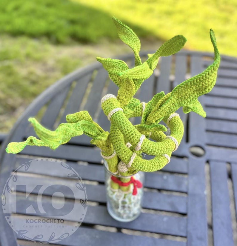 PATTERN Crochet Bamboo Plant - Etsy