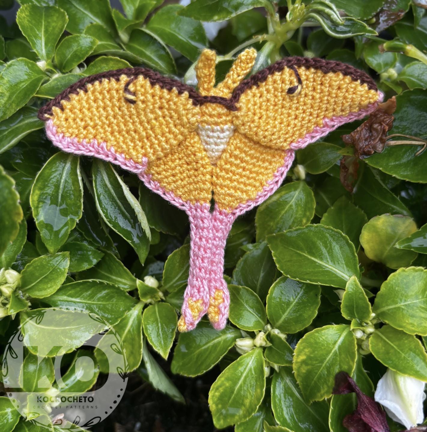 PATTERN Crochet Chinese Moon Moth - Etsy