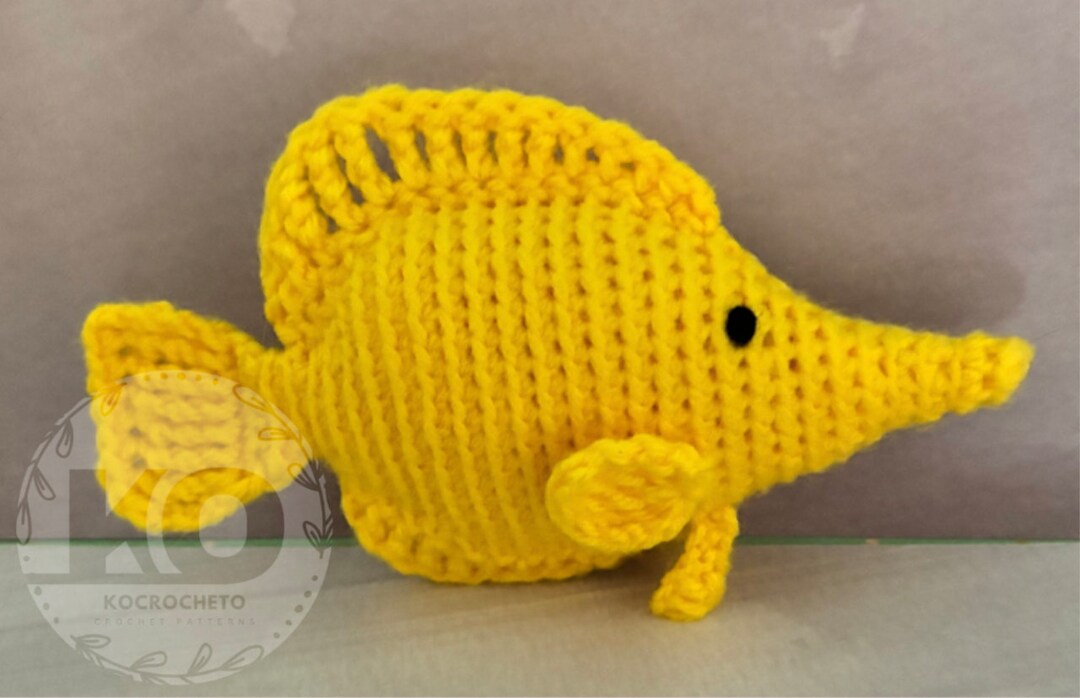 PATTERN Crochet Yellow Tang - Etsy