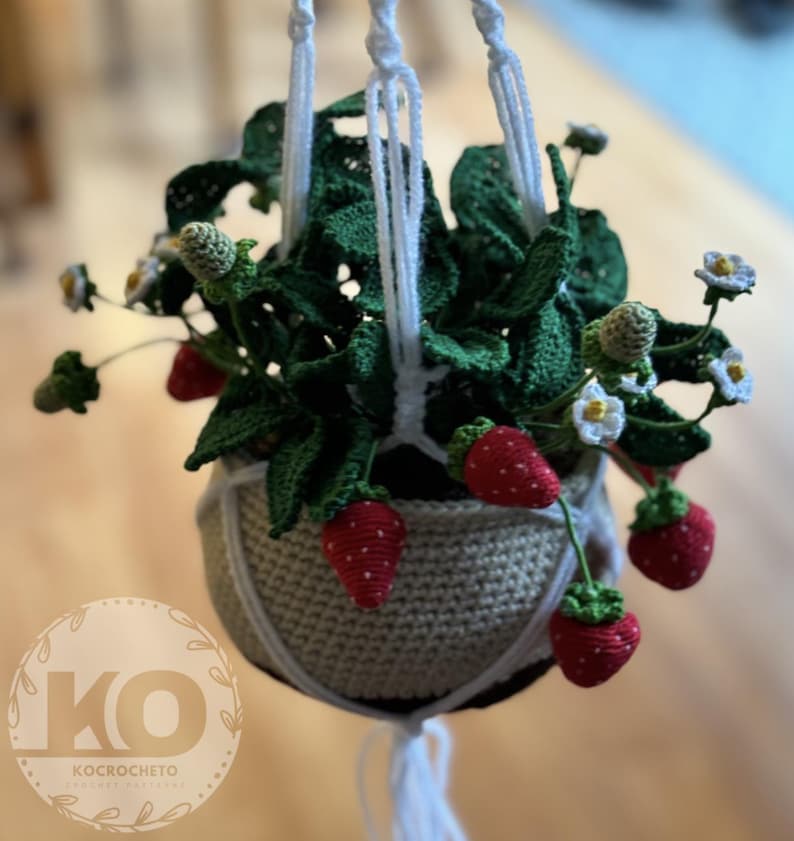 PATTERN Crochet Strawberry Plant - Etsy