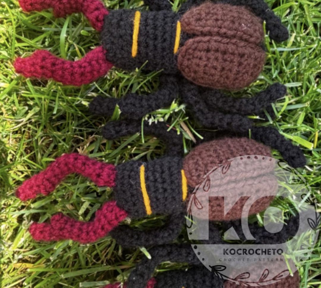 PATTERN Crochet Stag Beetle - Etsy