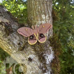 PATTERN Crochet Polyphemus Moth - Etsy
