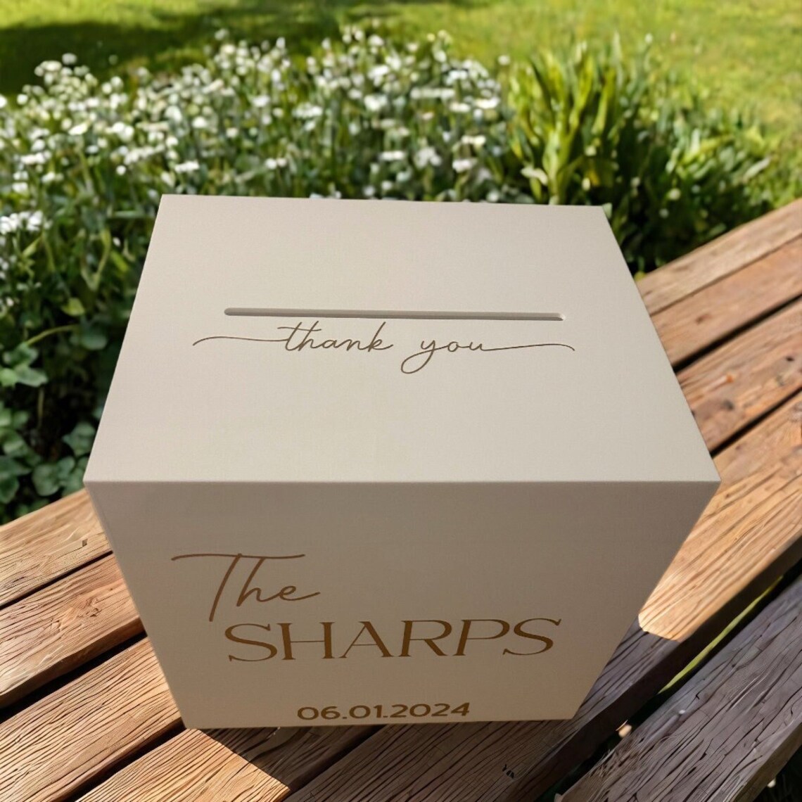 Personalized Wedding Card Box, Large Card Box for Weddings, Wedding ...