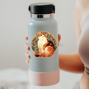 Calico Cat Sticker - Glossy, Durable, Scratch-resistant - Perfect for ...