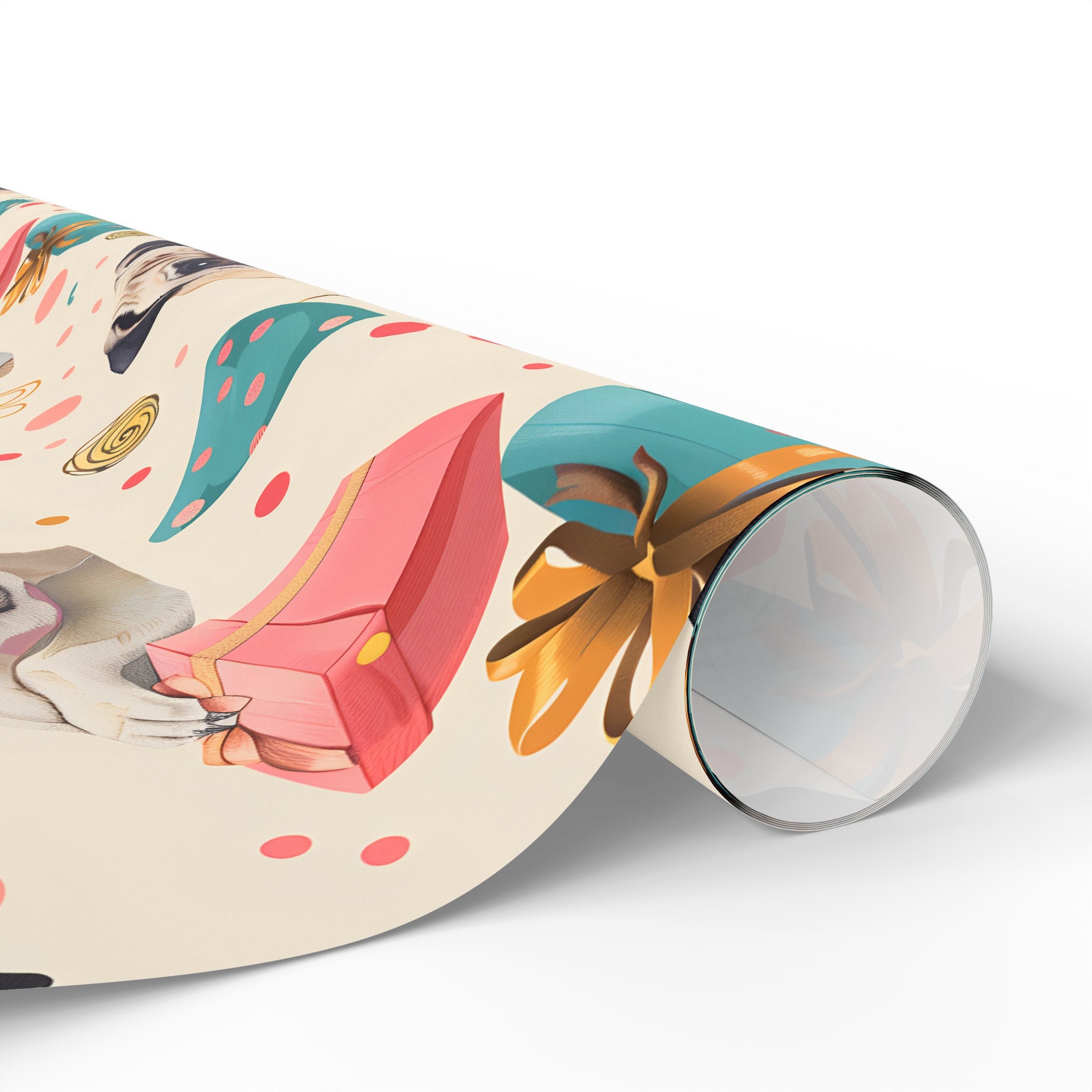 Pug Wrapping Paper - Cute Birthday Design, High-quality 90gsm, Matte or ...