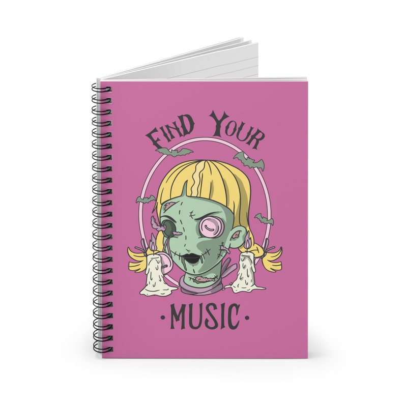 Find Your Music Spiral Notebook Ruled Line Journal Gift for Music ...
