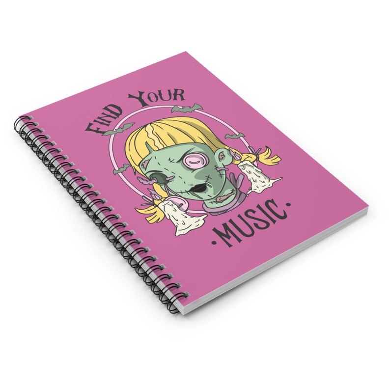 Find Your Music Spiral Notebook Ruled Line Journal Gift for Music ...