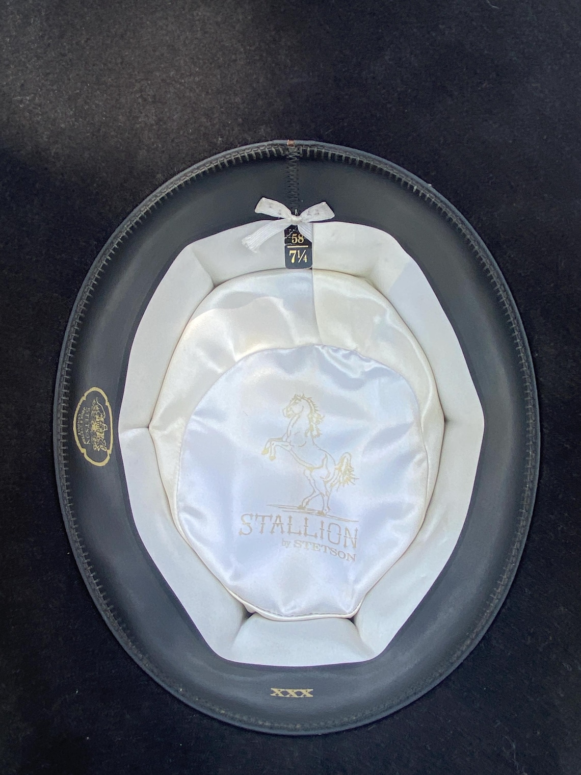 Custom Black Stetson Cowboy Hat Felt7/1/8 - Etsy