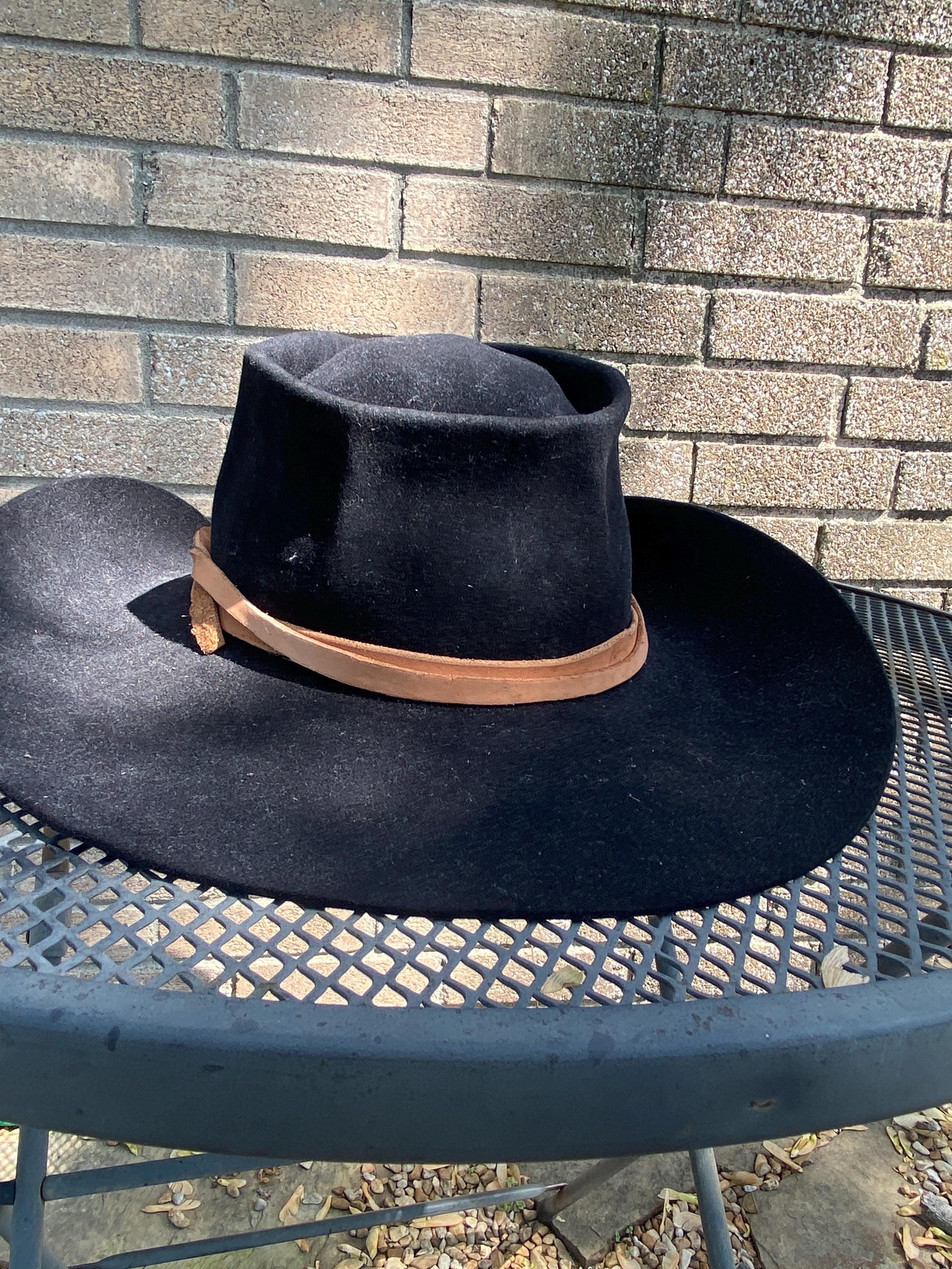 Custom Black Stetson Cowboy Hat Felt7/1/8 - Etsy