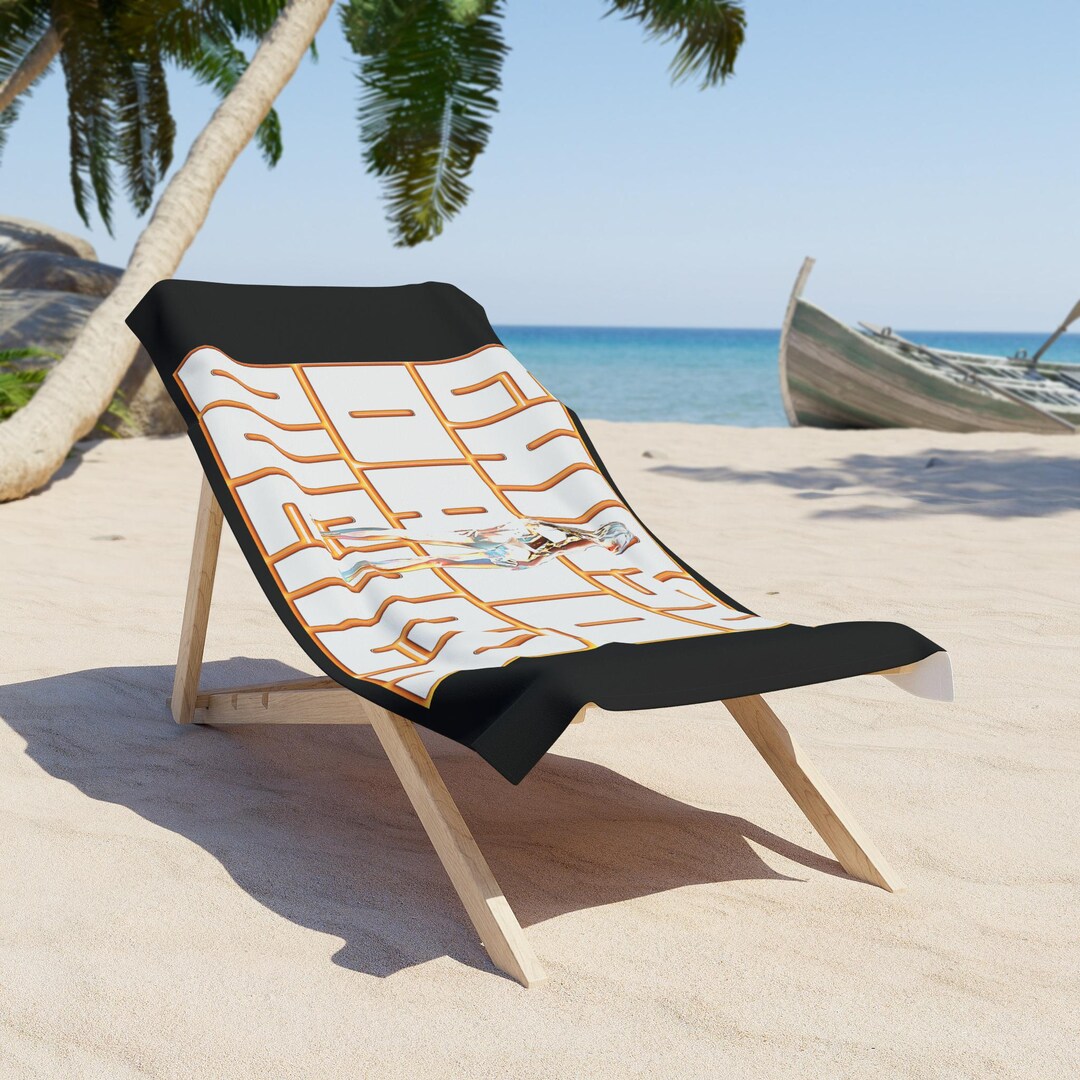 Thirst Quench Beach Towel Drip Design, Look Back at It, Summer Towel ...