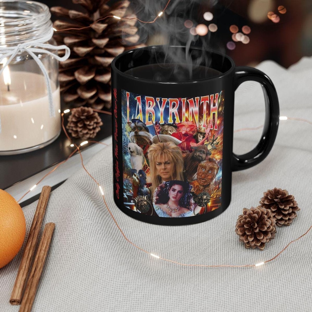 Labyrinth Mug 11 Oz and 15 Oz. Black Mug Labyrinth. Labyrinth Movie ...