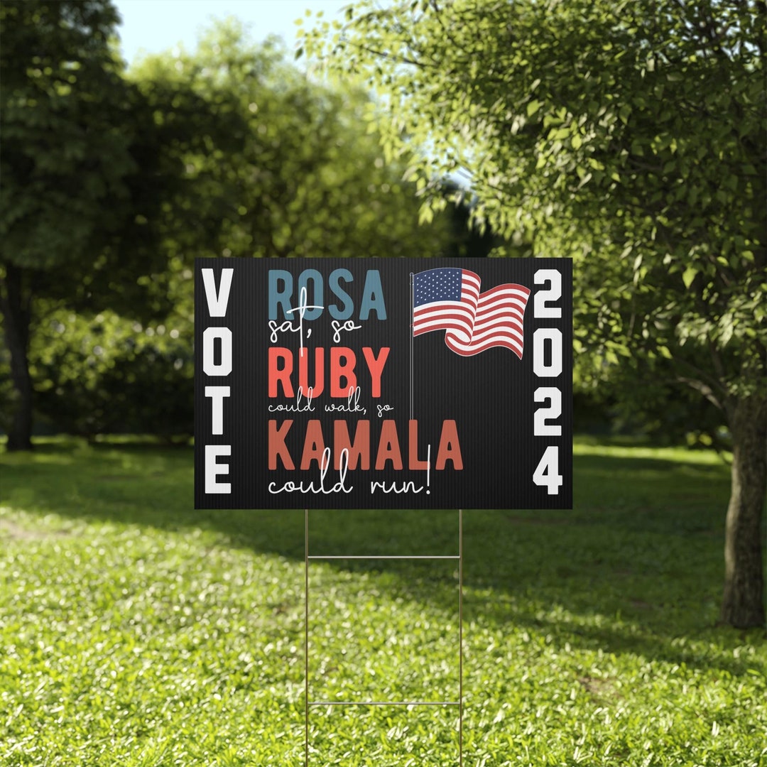 Democrat Political Yard Sign, Kamala Harris Yard Signs, Presidential ...