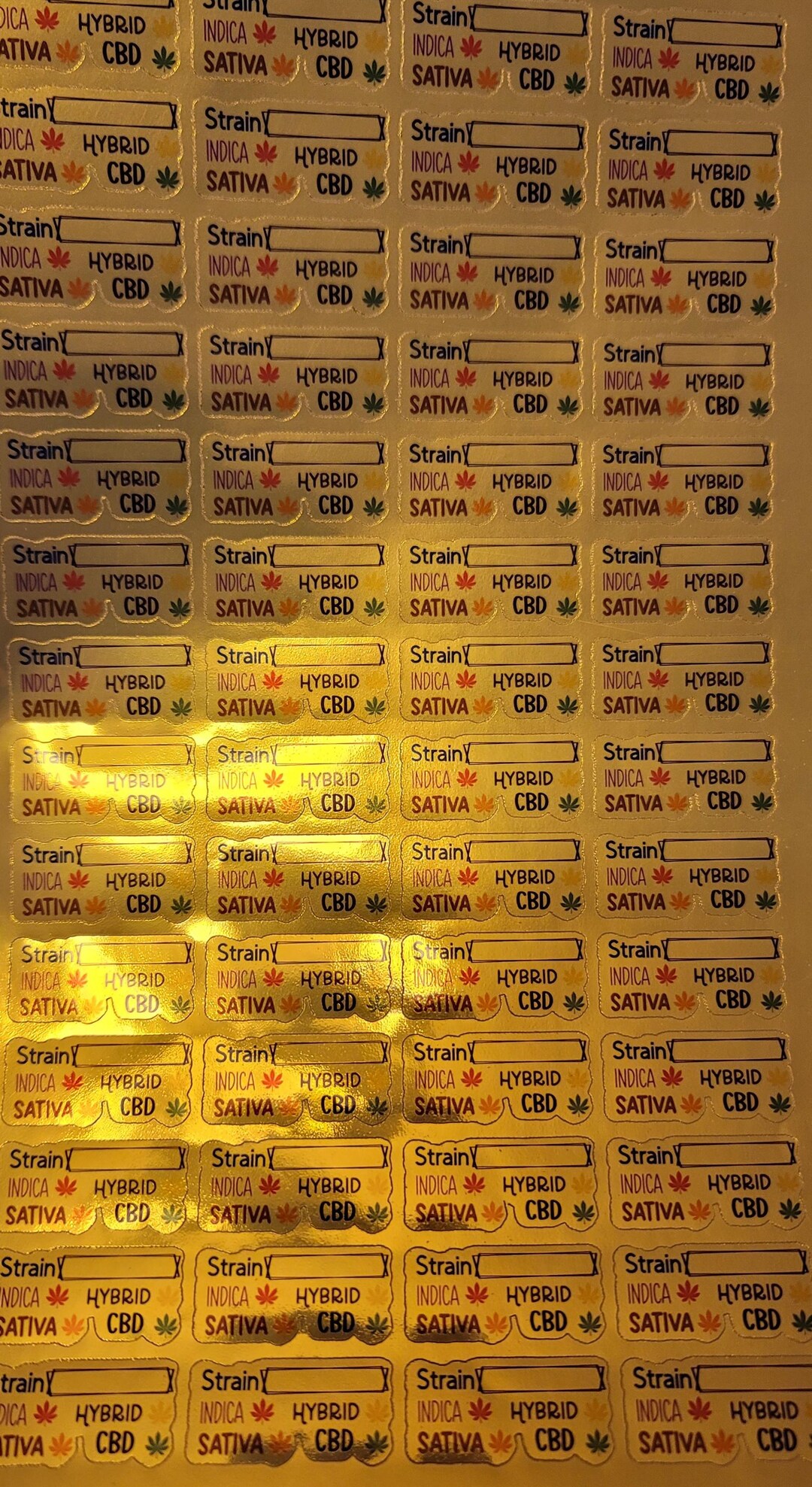 510 Vape Cartridge Labels/stickers Golden Goose Shiny Metallic - Etsy