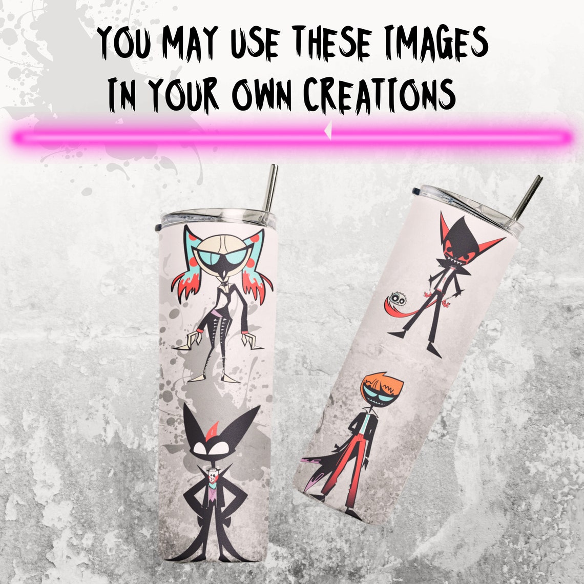 Hazbin Hotel Clipart Set: High-quality Character | 30 PNG - Etsy