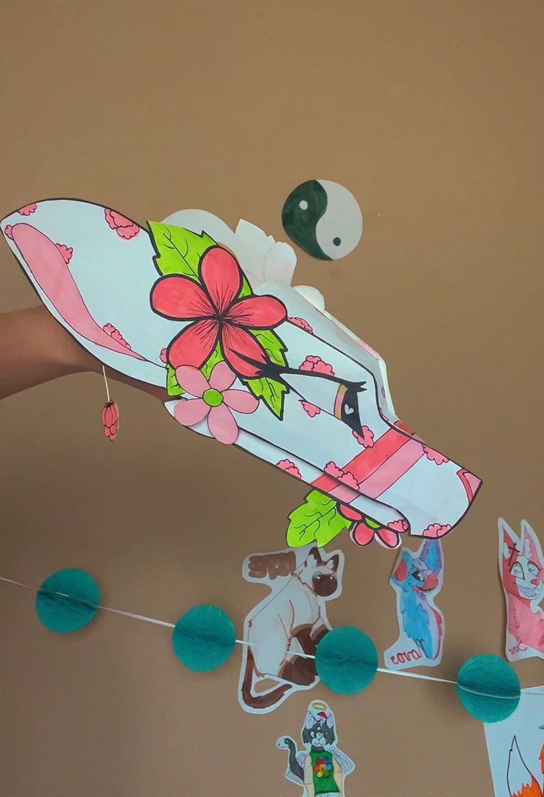 Raspberry Paper Dragon Puppet - Etsy