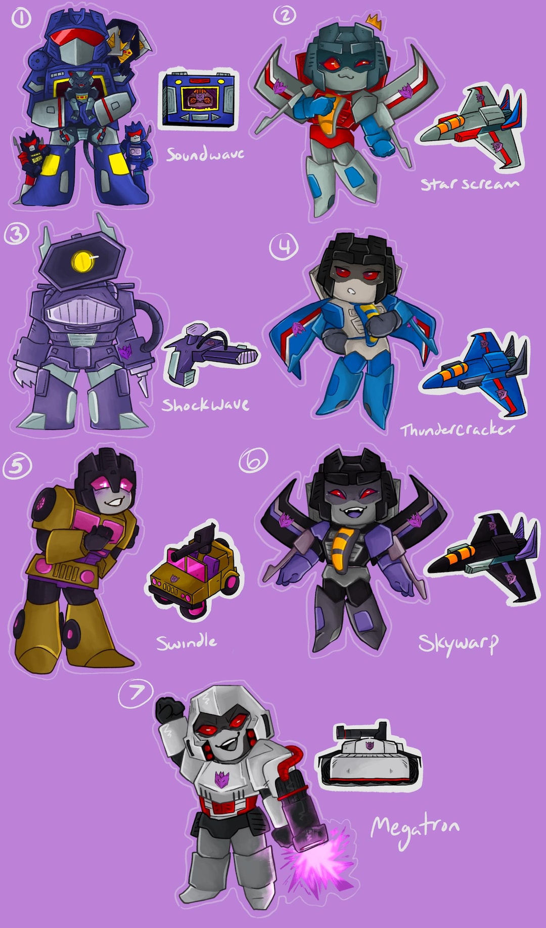 G1/IDW Transformers Iridescent Charms With Matching Sticker - Etsy
