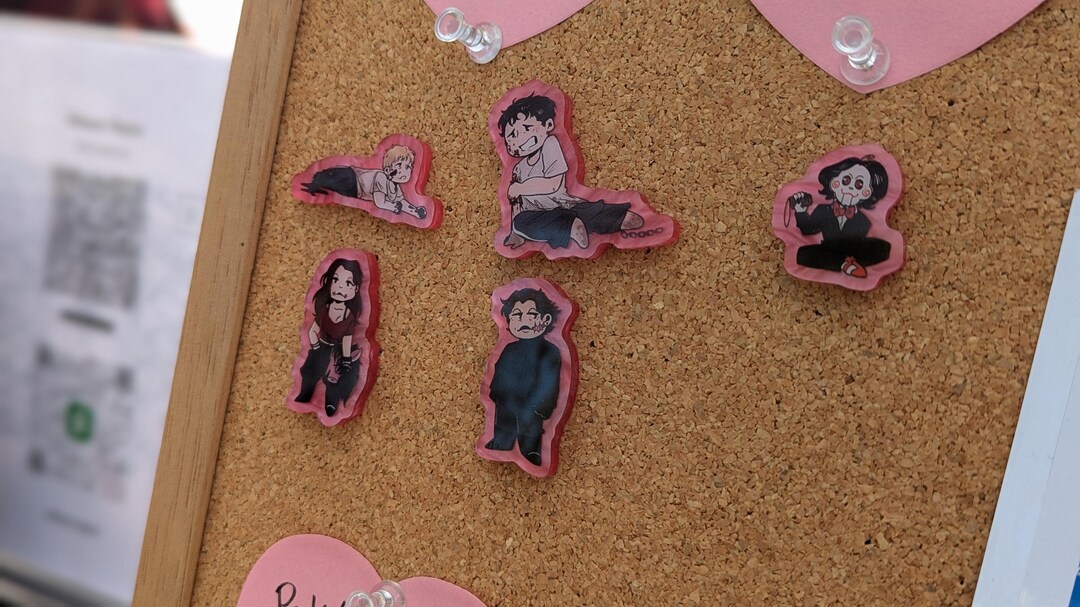 Saw Franchise Character Pins: Red Pearl Acrylic - Etsy