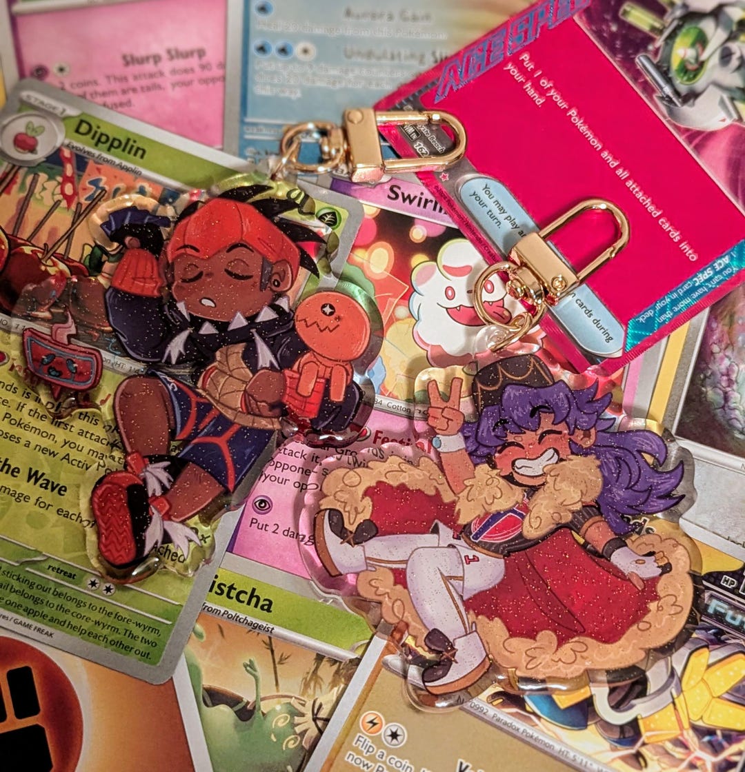 Leon and Raihan Pokemon Keychains - Etsy