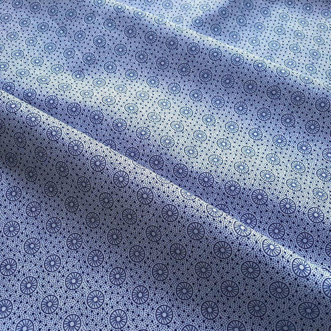 White and Blue Shweshwe Fabric, 100% Cotton, Sold by the Metre, White ...