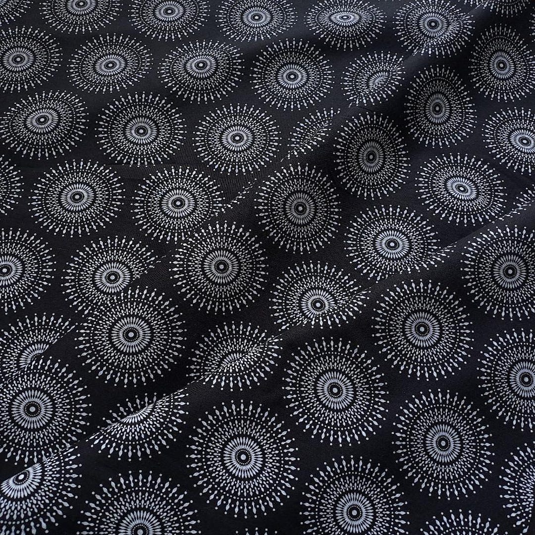 Black and White Fabric, Black Fabric, Black Cotton Fabric, Black Dress ...