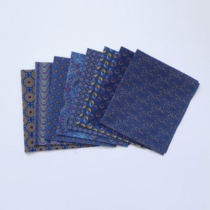 Blue Fat Quarters, Shweshwe Fat Quarters, 8 Fat Quarters, African Print ...