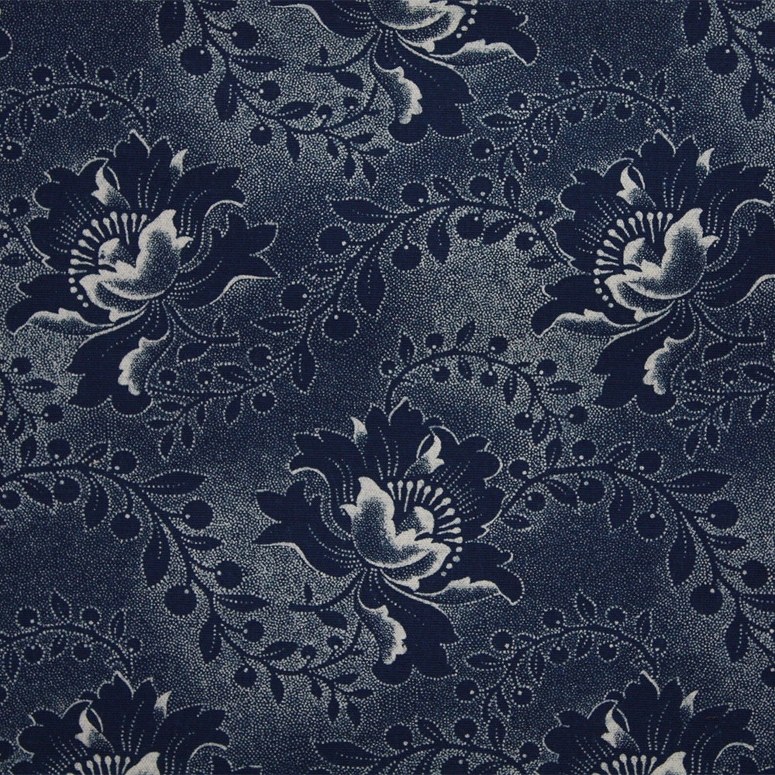 Blue Floral Fabric, Blue Shweshwe Fabric, Quilting Fabric, Shwe Shwe ...