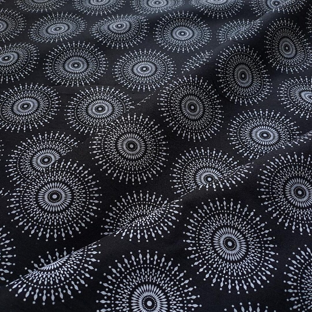 Black and White Fabric, Shweshwe Fabric, 100% Cotton, Sold by the Metre ...