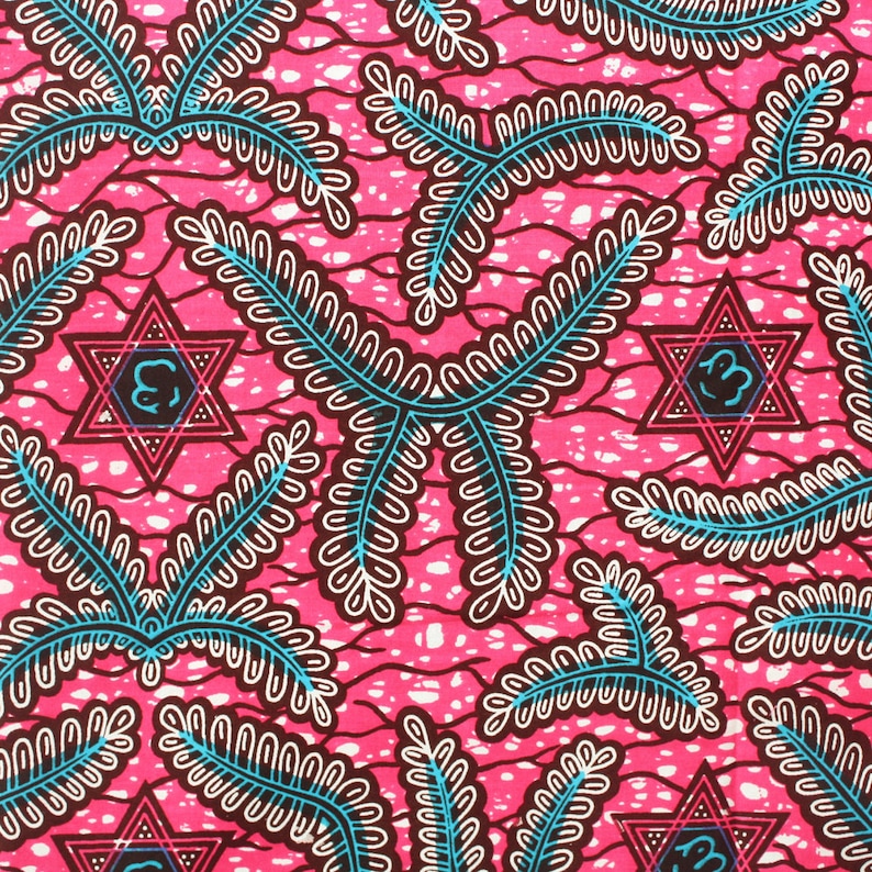 Pink African Fabric, Pink Ankara Fabric by the Yard, African Fabric ...