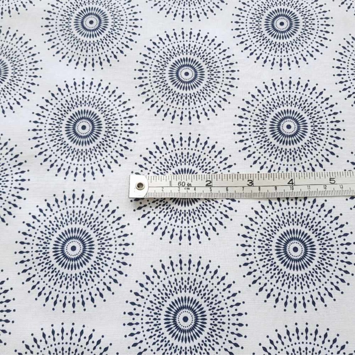 White and Dark Blue Shweshwe Fabric, 100% Cotton, Sold by the Metre ...