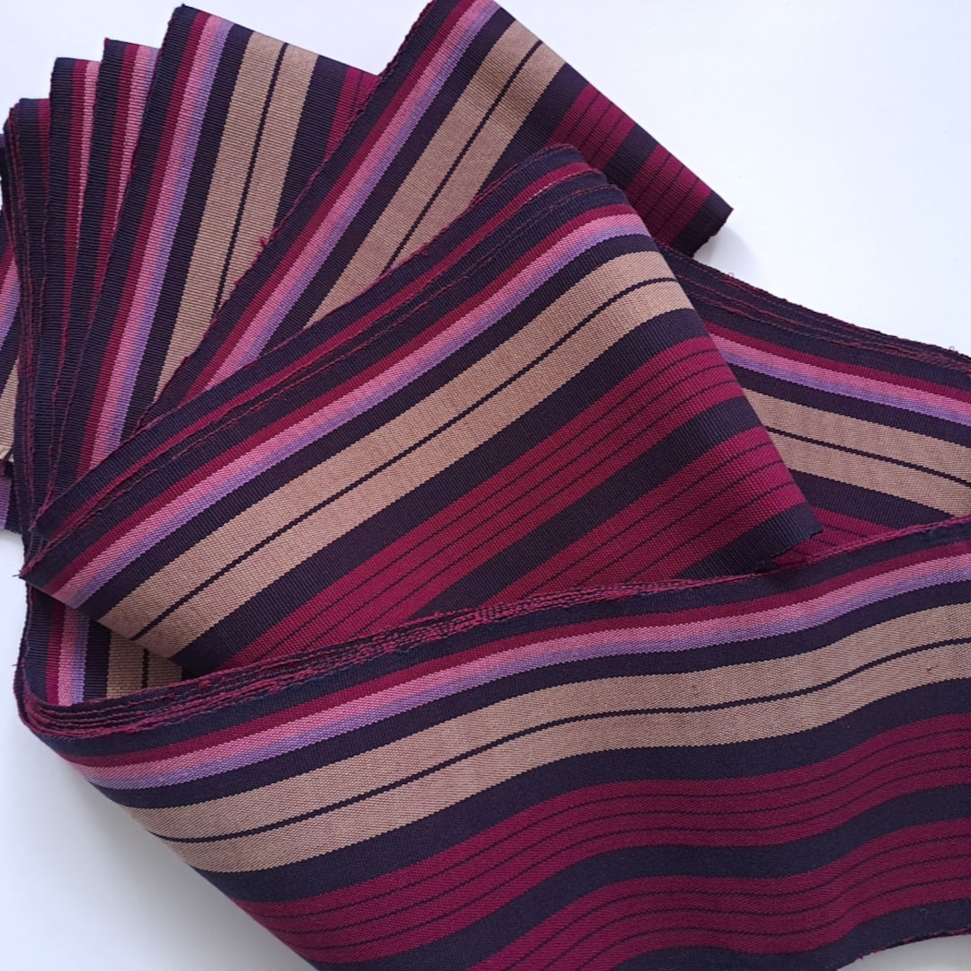 Pink and Purple Aso Oke Fabric, Woven Strip Fabric From Nigeria, Aso ...