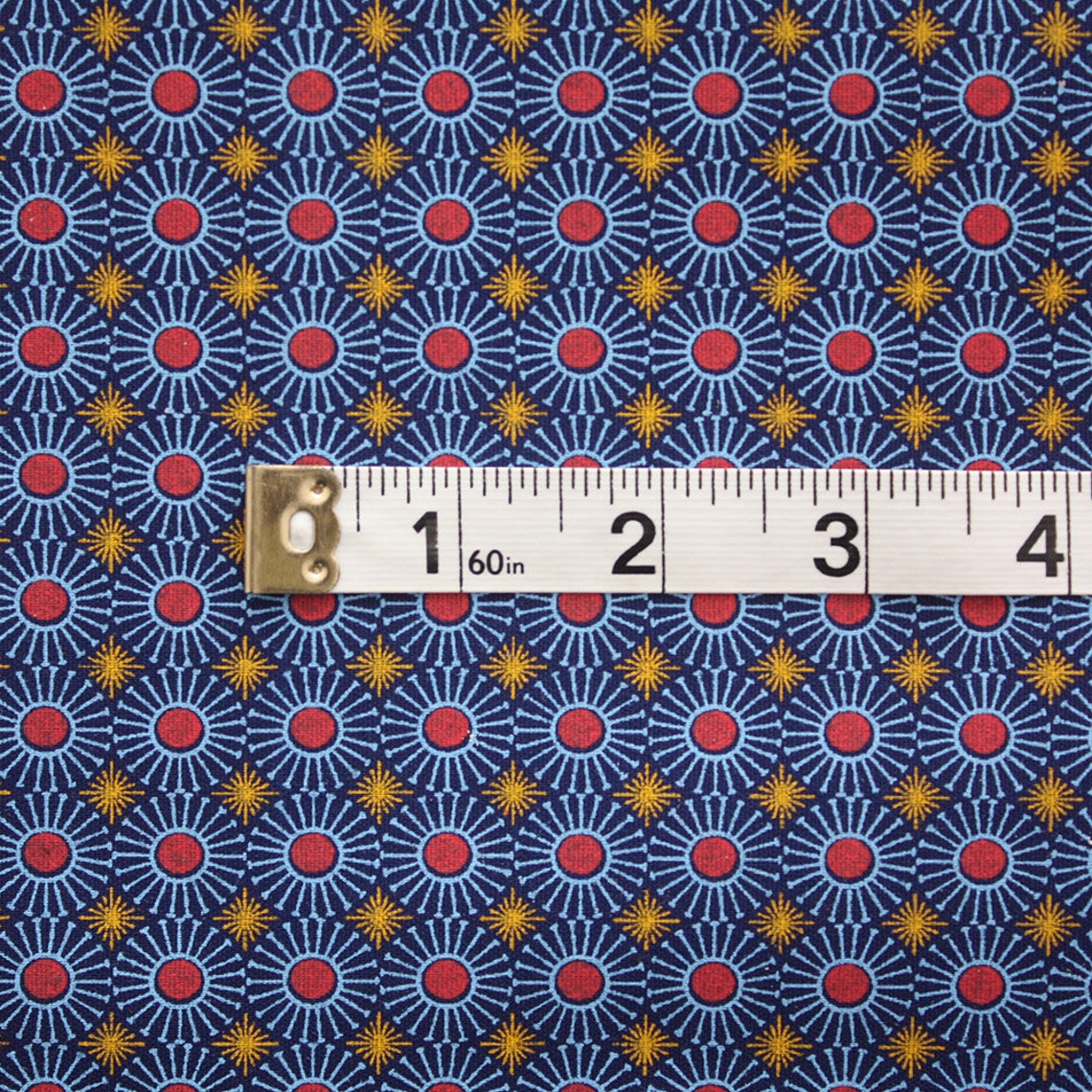 Blue and Yellow Cotton Fabric, Shweshwe Sold by the Metre, 100% Cotton ...