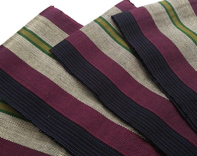 Black and White Aso Oke by the Metre, Strip Woven Cloth, Monochrome ...