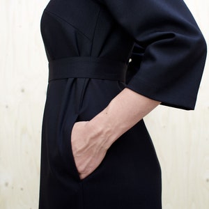 V-neck Dress Sewing Pattern by the Assembly Line, A-line Dress Sewing ...