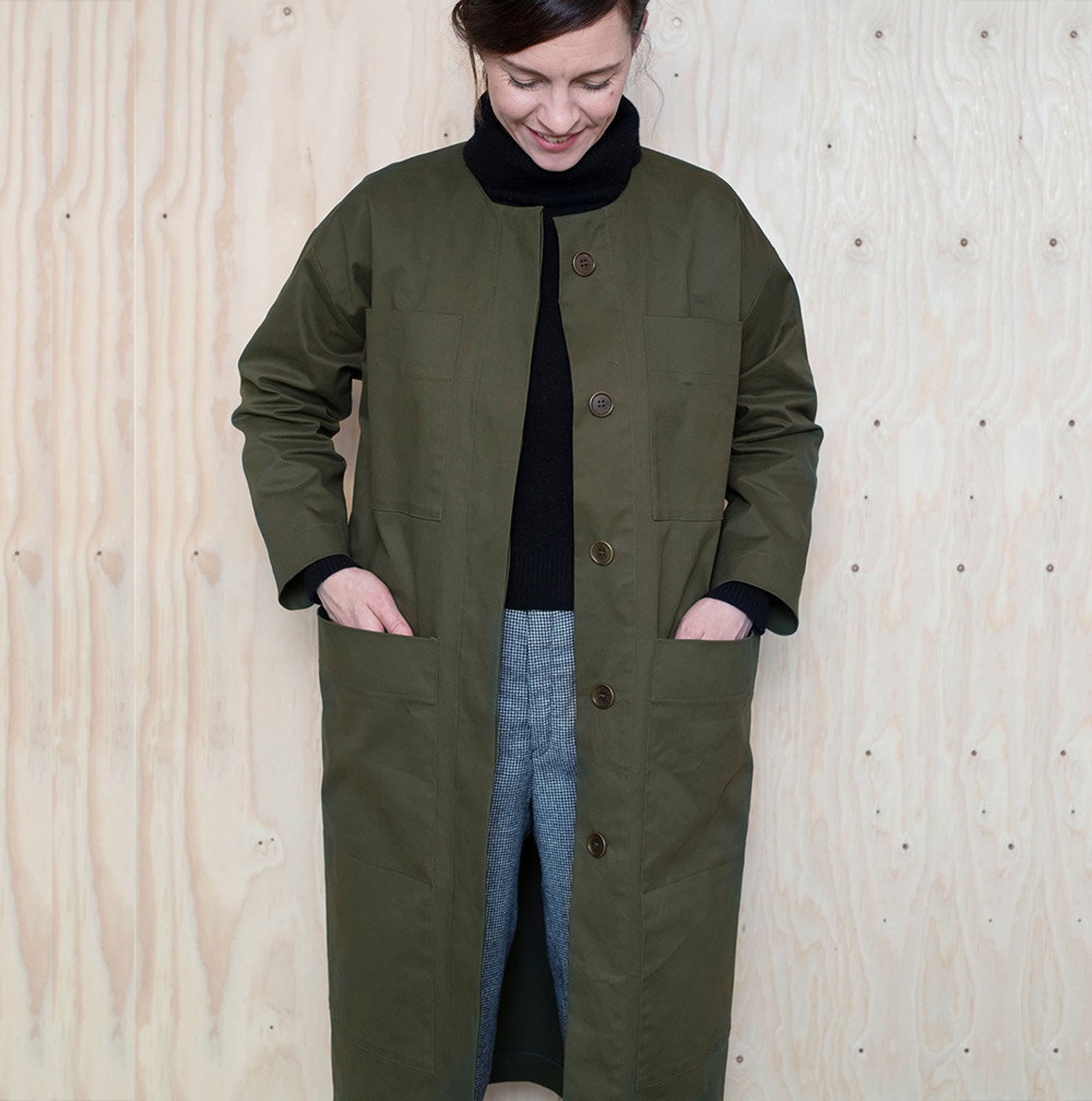 Lab Coat Sewing Pattern by the Assembly Line Workwear Coat - Etsy UK