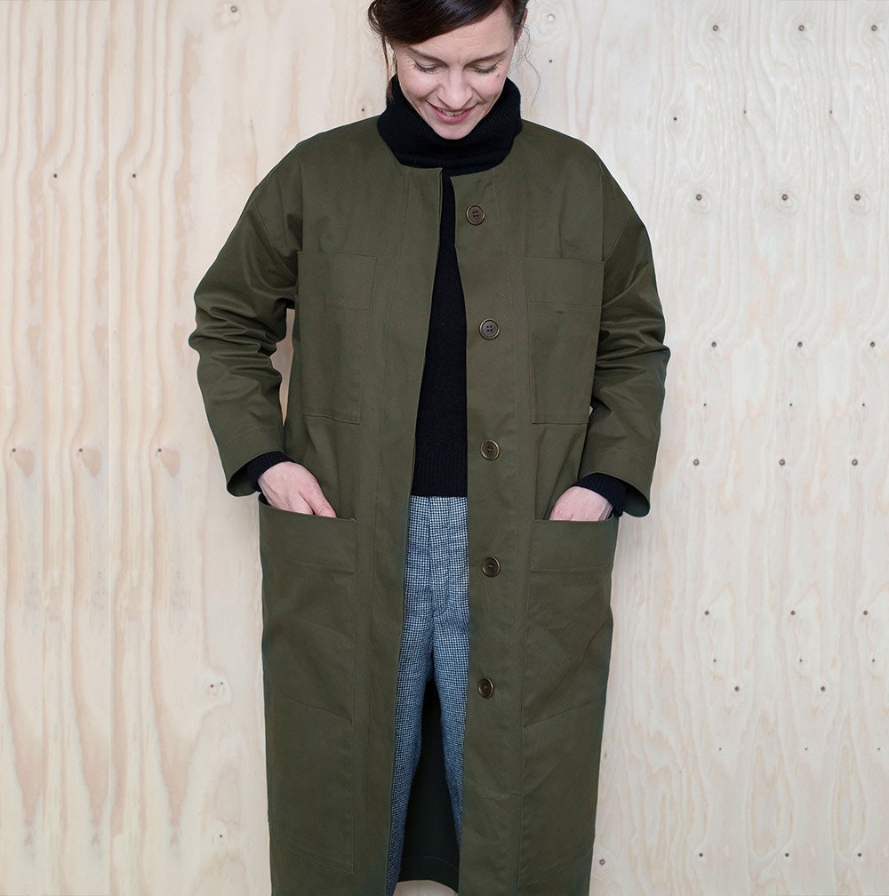 Lab Coat Sewing Pattern by the Assembly Line Workwear Coat - Etsy UK