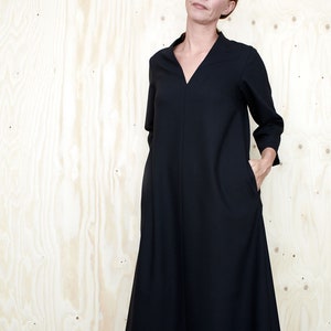 V-neck Dress Sewing Pattern by the Assembly Line, A-line Dress Sewing ...