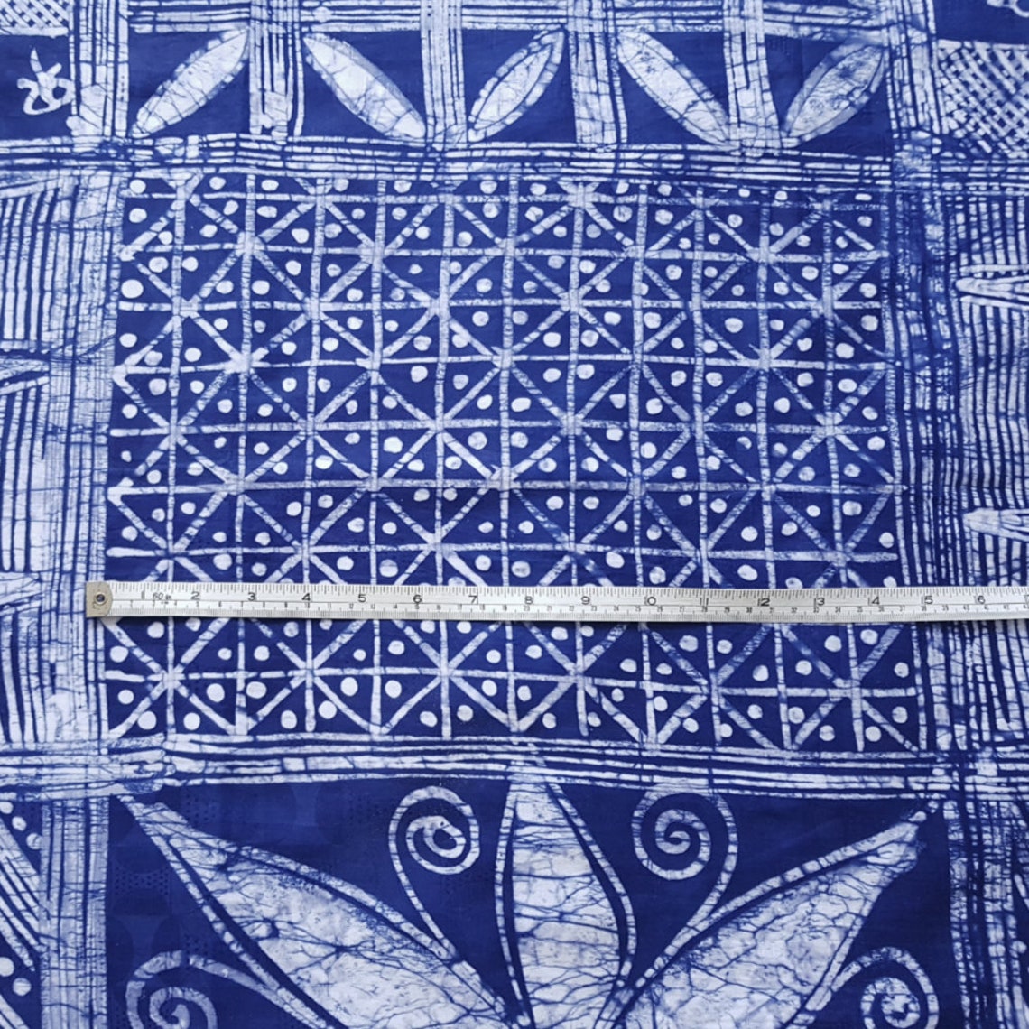 Blue African Fabric African Fabric Blue and White Batik - Etsy