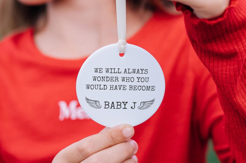 Personalized Angel Baby Memorial Ornament, Infant Loss Keepsake - Etsy