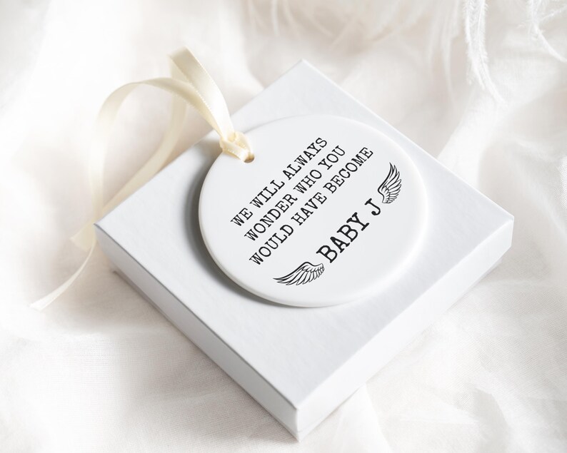 Personalized Angel Baby Memorial Ornament, Infant Loss Keepsake - Etsy