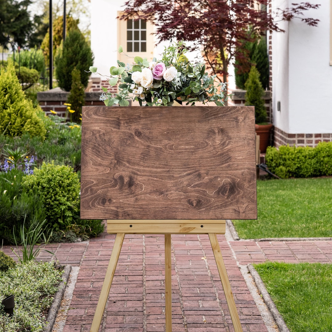 Wood Easel Stand, Adjustable Wedding Sign Stand, Display Stand ...