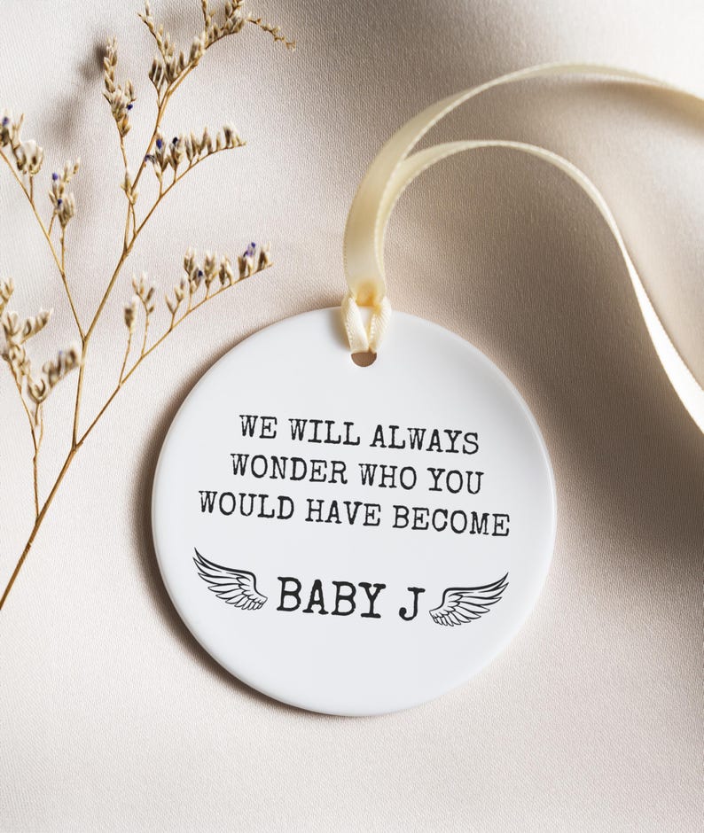 Personalized Angel Baby Memorial Ornament, Infant Loss Keepsake - Etsy