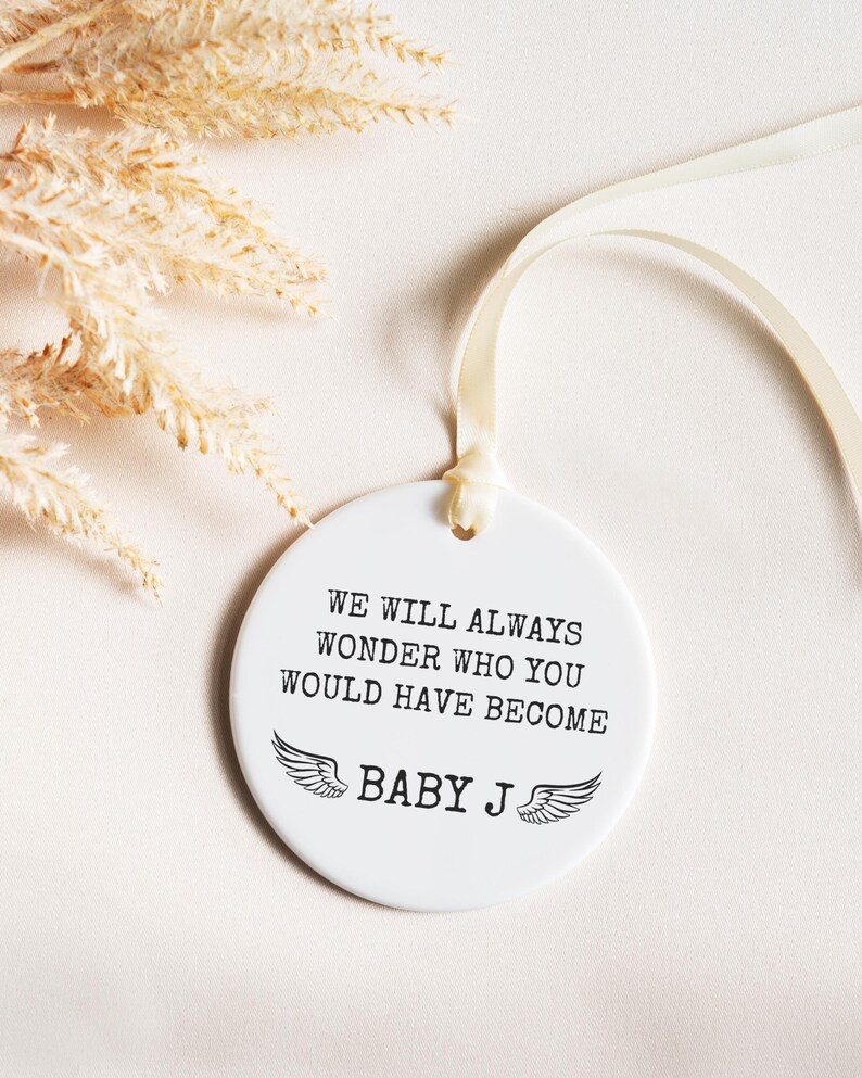 Personalized Angel Baby Memorial Ornament, Infant Loss Keepsake - Etsy