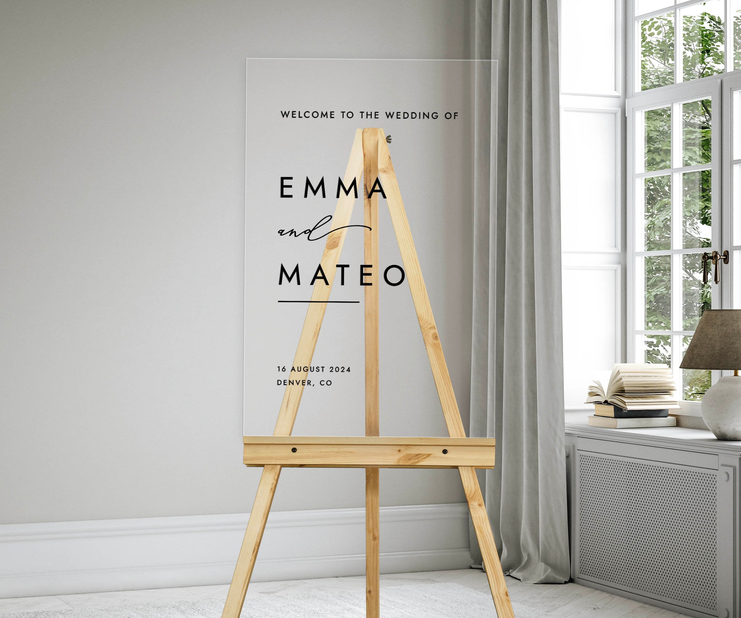 Wood Easel Stand: Adjustable Rustic Wedding Sign Display Stand - Etsy