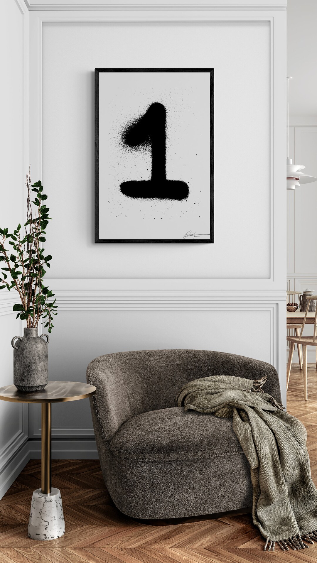 Number 1 Art Print Poster - Etsy