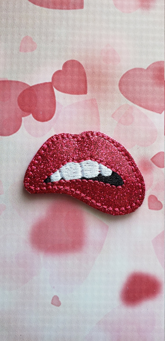 Lips Glitter Feltie UNCUT FELTIE Mouse Feltie Felt | Etsy