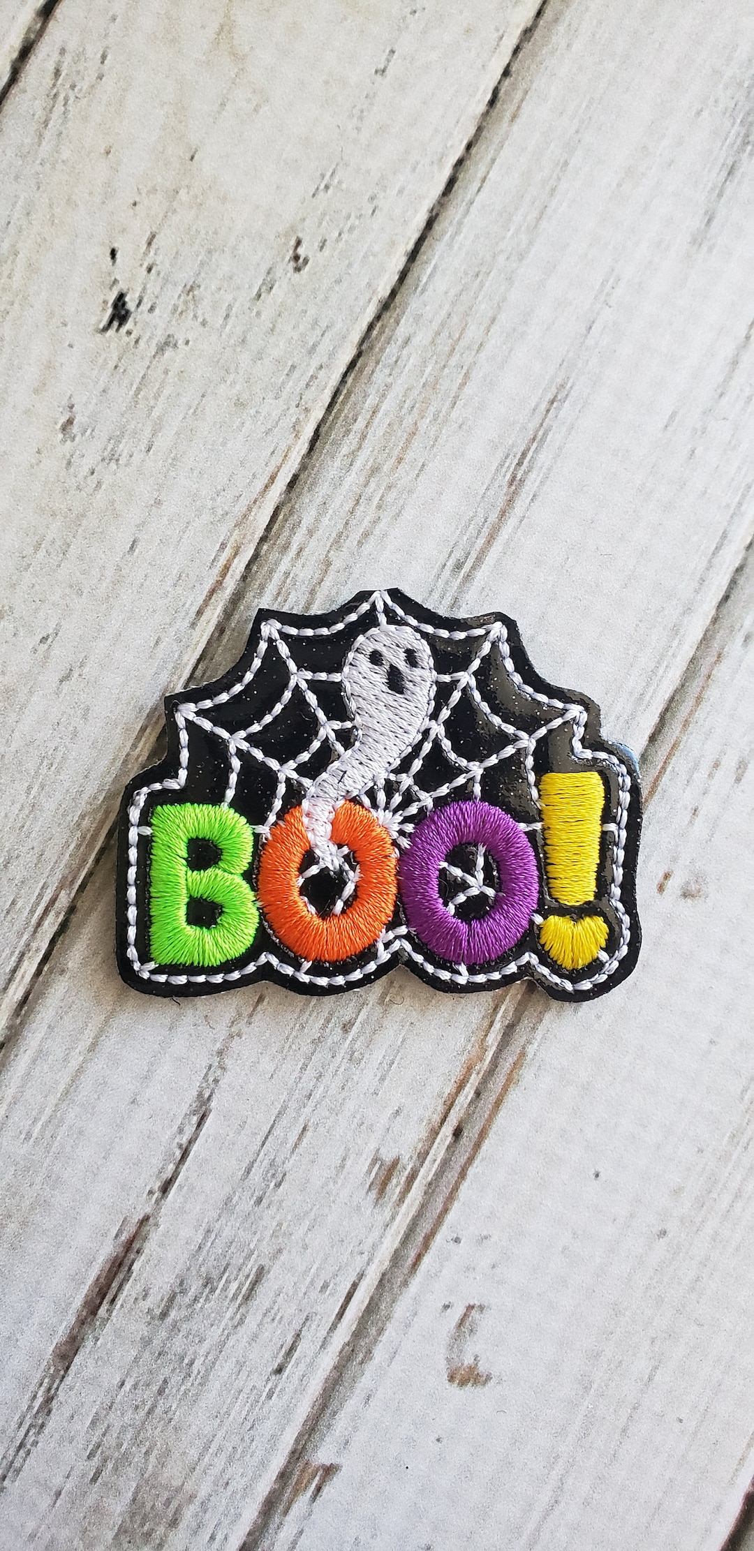 Halloween Boo Spider Web Heart Glitter Feltie (UNCUT FELTIE) Spider Web ...