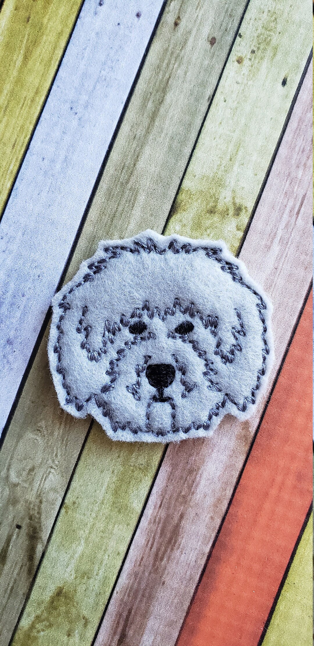 Doodle Dog Felt Feltie, (UNCUT FELTIE) Dog Feltie, Felt Embellishments ...